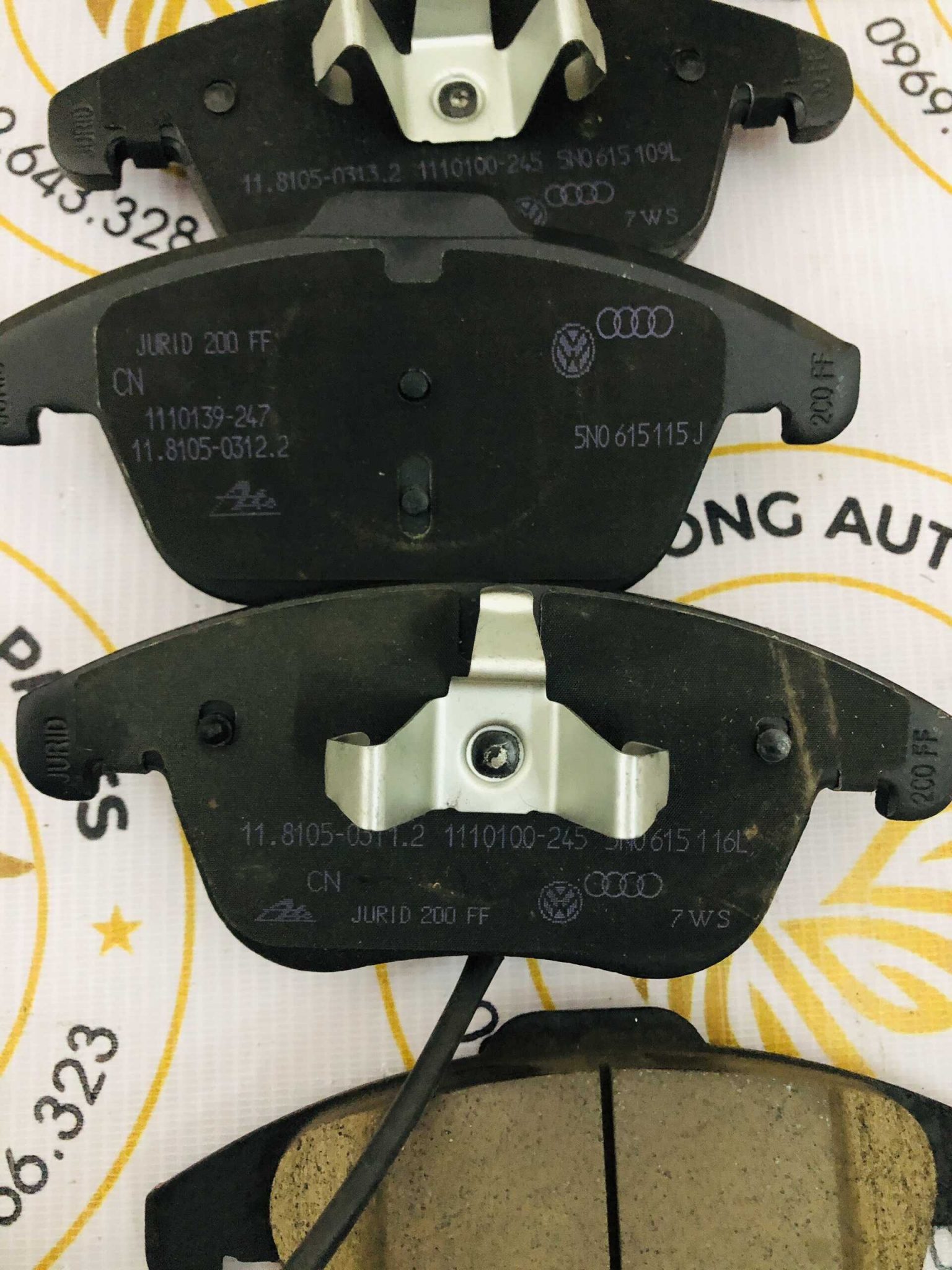 5K0698151, 1K0698451J, má phanh trước sau Audi A1 5K0 698 151, 1K0 698 ...
